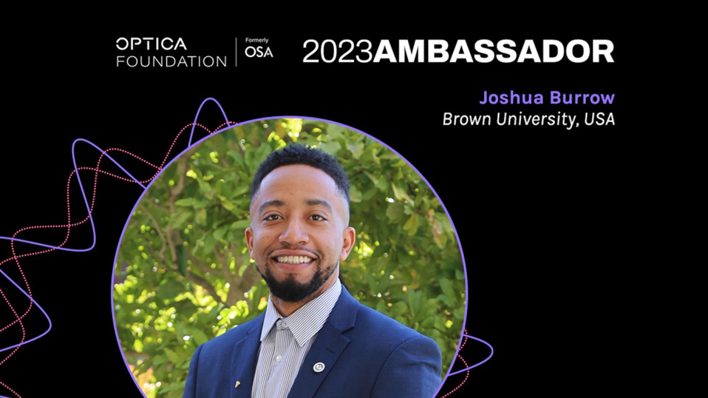 Burrow named 2023 Optica Ambassador | Engineering | Brown University